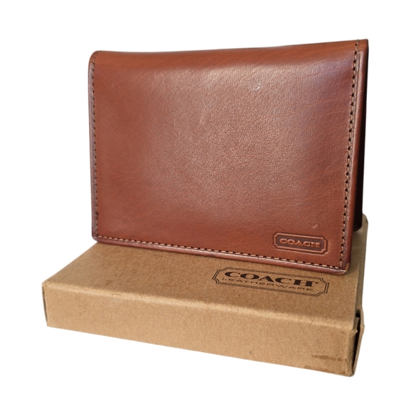 Coach | Bags | Vintage Coach Water Buffalo 480 Id Wallet British Tan ...